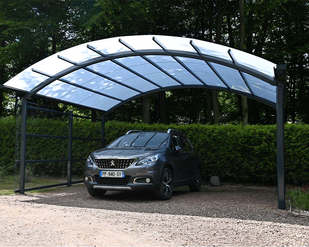 Carport Camping Car sur mesure en aluminium - Abris-Archetype